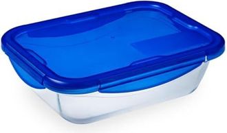 Pyrex Cook & Go Recipiente Rectangular 1,9L / 25x19x7cm, Azul