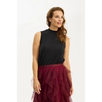 In Front IN Front, Femme, Tops, Noir, Taille: 46 FR Haut sans manches
