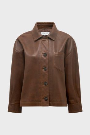 Gerard Darel Surchemise en cuir vieilli - NICOLE - Marron