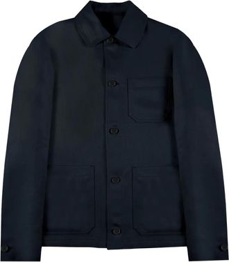 Incotex surchemise en lin - Bleu