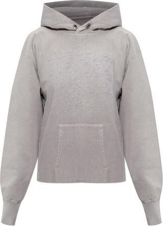 Maison Margiela Femme, Sweatshirts et sweats &agrave; capuche, Gris, Taille: 36 FR SweaT-shirt Brod&eacute;