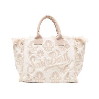 MC2 Saint Barth Femme, Sacs, Beige, Taille: ONE Size Sac Shopper Beige avec Design Vanity Rug