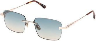 Tom Ford Lunettes de soleil Jake-02 - unisex - Accessoires - Jaune - Taille: 54 MM
