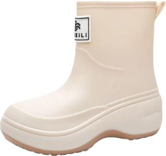 Generic Bottes de pluie en caoutchouc pour femme - Bottes de pluie imperm&eacute;ables - Bottes de pluie pour le jardin, le travail en plein air, la p&ecirc;che, le lavage