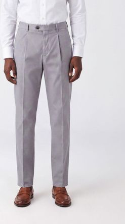 Brunello Cucinelli Pantalon de tailleur slim fit en coton