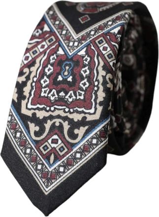 Dolce & Gabbana Homme, Accessoires, Multicolore, Taille: ONE Size Cravate Western Sicilienne