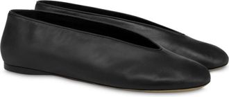 Moschino ballerines textur&eacute;es - Noir