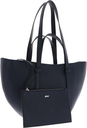 Abro sac à épaule sac shopper Leather Tekla Shopper Cosmo Navy bleu marine