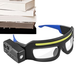 Generico Sicherheitsbrille f&uuml;r den Bau: Multisport-Brille mit wiederaufladbarer Beleuchtung Typ C, optisches Panel f&uuml;r klare Sicht, sichere Rundum-Fit-Architek