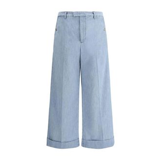 Valentino Moderne Wide Leg Denim Hose - - Jeans - Herren - Blau - L