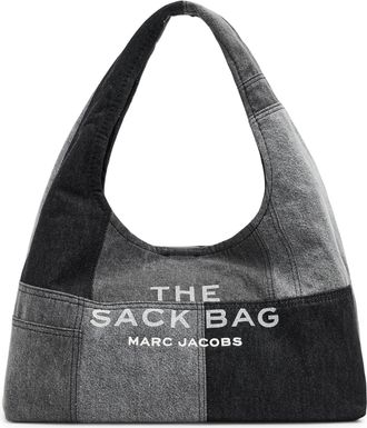 Marc Jacobs Womens The Sack Bag, Black Denim