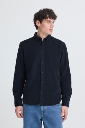 Blend Langarmhemd BLEND BHBEKIR SHIRT, Herren, Gr. XXL, N-Gr, schwarz (salute), Web, Obermaterial: 100% Baumwolle, unifarben, regular fit normal, 1-Knopf-Ma