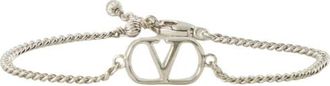 Valentino Garavani Homme, Accessoires, Gris, Taille: ONE Size VLogo Signature Metal Bracelet