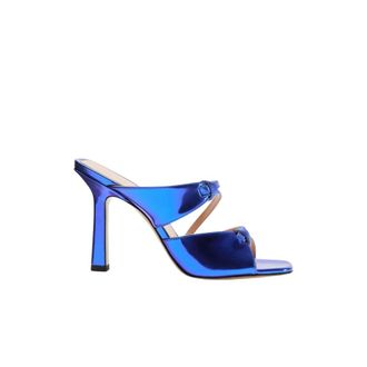 Scarosso Femme, Chaussures, Bleu, Taille: 37 EU Mules en cuir Zoe 100 mm