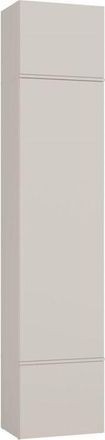 Topeshop Topeshop - Armoire dentr&eacute;e 3 portes - Garde-robe beige cachemire - Hauteur 238 cm, Largeur 50 cm, Profondeur 35 cm - Syst&egrave;me TIP-ON