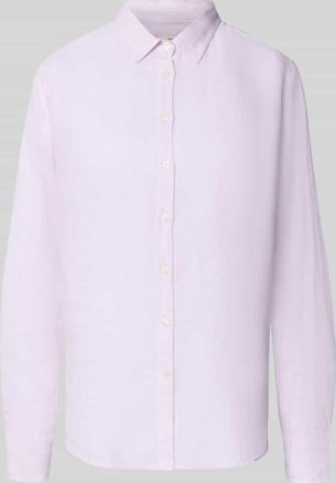 0039 Italy Hemdbluse aus Leinen mit Kentkragen Modell MIRA