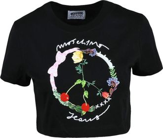 Moschino Femme, Tops, Noir, Taille: 38 FR T-Shirt