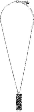 Versace Homme, Accessoires, Gris, Taille: ONE Size Collier avec un pendentif logo