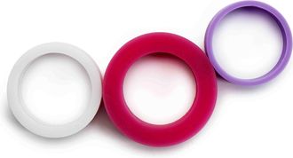 Ibili Ibili 792000 Nivellierring-Set 3/5 / 10 mm, Silikon, wei&szlig;/rot/lila, 20 x 8 x 3 cm, 3 Einheiten