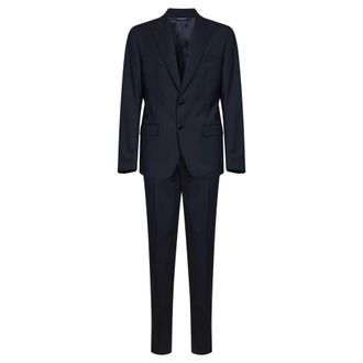 Dolce & Gabbana Einkn&ouml;pfiger Martini Light Anzug aus leichter verarbeiteter Schurwolle - - Suits - Herren - Blau - 2XL
