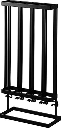 Yamazaki Tableware Yamazaki 3896 TOWER Kaffeekapselhalter S, schwarz, Stahl, minimalistisch, 17.5 x 8 x 36 cm