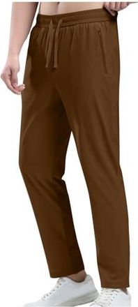 Generic Pantalon de jogging pour homme - Pantalon de loisirs baggy - Taille &eacute;lastique - Pantalon de sport avec cordon de serrage - L&eacute;ger - S&eacute;chage rapide - Pa