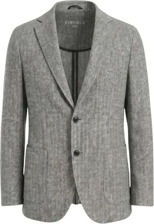 Circolo 1901 Blazer &agrave; imprim&eacute; sp&eacute;cial - Homme - Vestes - Gris - Taille: 2XL