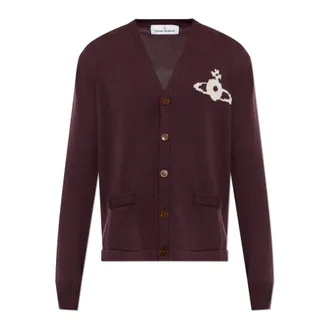 Vivienne Westwood Homme, Pulls, Violet, Taille: M Cardigan en laine Alex