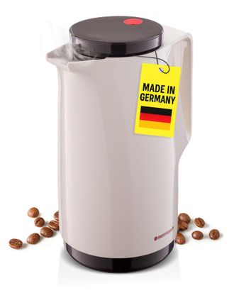 Rotpunkt Isolierkanne 1L - Premium Kaffekanne Made in Germany I H&auml;lt bis zu 24 Std hei&szlig; I Warmhaltekanne f&uuml;r Kaffee und Tee (Maxima 760, Latte Macchiato)