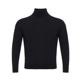 Colombo Colombo, Homme, Pulls, Noir, Taille: 5XL Italian Cashmere Luxury Sweater