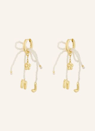 Marc Jacobs Ohrh&auml;nger The Beaded Mj Ballon Earrings gold