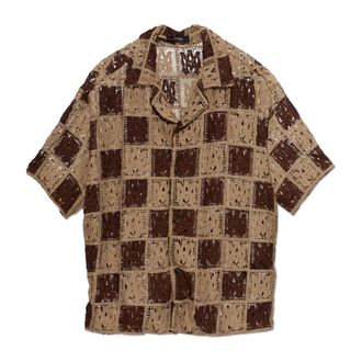 Amiri Decorative Weave Shirt - - Shirts - Herren - Braun - S
