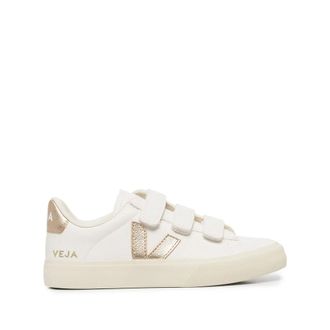 Veja Wei&szlig;e Goldfarbene Ledersneakers - - Shoes - Damen - Wei&szlig; - 40 EU