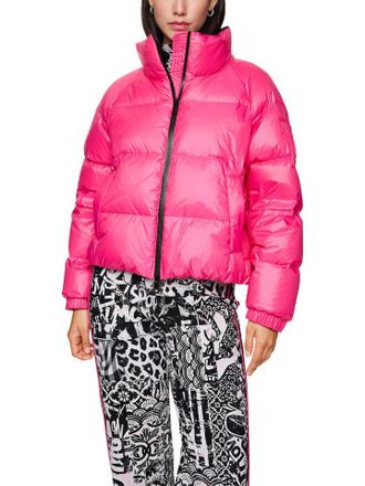 Marc Cain Outdoorjacke Check it Up Premium Damenmode Stehkragen, leicht oversized, 2-Wege-Rei&szlig;verschluss