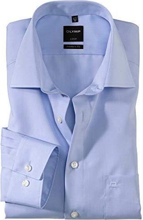 Olymp homme chemise business &agrave; manches longues Luxor,modern fit,New Kent,Bleu 11,46