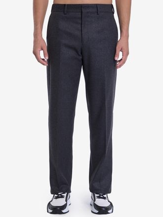 Fendi Dunkelgraue Stretch-Kaschmirhose
