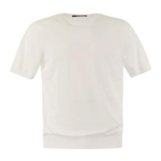 Tagliatore Homme, Tops, Blanc, Taille: XL T-Shirt en tissu de coton