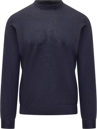 FILIPPO DE LAURENTIIS Homme, Pulls, Bleu, Taille: 4XL Pull ras du cou en m&eacute;rinos l&eacute;ger