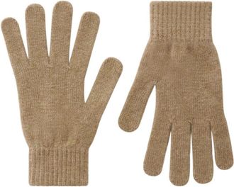 Pringle Of Scotland Classic Handschuhe aus Kaschmir - Nude