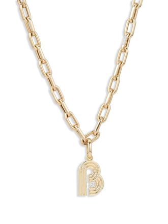 Adina Reyter pendentif Initial en or 14ct pavé de diamant