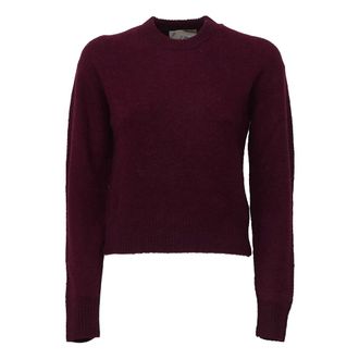 MC2 Saint Barth Pull Heron &agrave; col rond - Femme - Pulls - Rouge - Taille: 38 FR