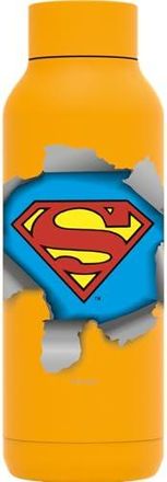 Quokka Thermosflasche, Edelstahl, massiv, Amber Gelb, 510 ml, Superman