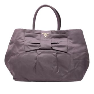 Prada Pre-owned Nylon Tote Bag - - Pre-owned - Damen - Lila - ONE SIZE