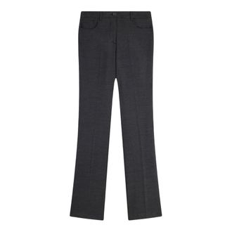Semicouture Pantalon droit en flanelle - Femme - Pantalons - Gris - Taille: 38 FR
