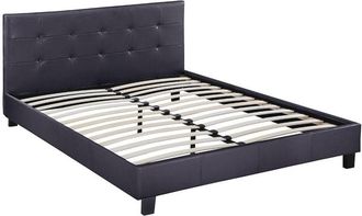 Habitat et Jardin Habitat Et Jardin - Lit double en pvc Julia - 140 x 190 cm - Noir