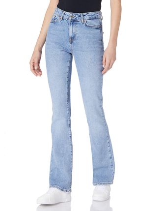 Vero Moda Vero Moda Damen VMSIGA HR Skinny Flare BA3175 Jeans, Light Blue Denim, 31/32