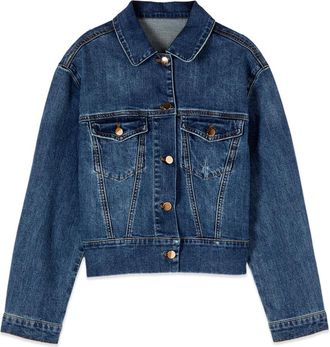 Oltre Femme, Vestes, Bleu, Taille: 44 FR Veste en jean de transition