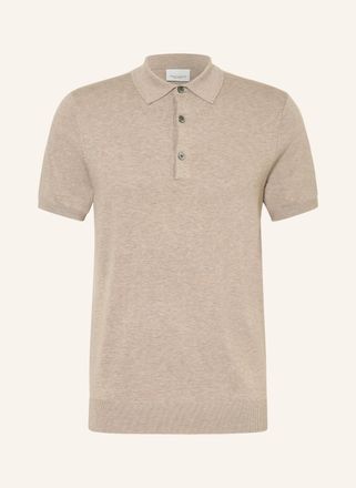 Profuomo Profuomo Strick-Poloshirt beige