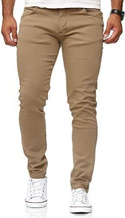 Red Bridge Redbridge Hommes Denim Jeans Coupe Slim Chino de Base Occasionnels Pantalon - Camel - 32W / 32L