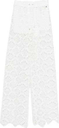 Herno Femme, Pantalons, Blanc, Taille: 34 FR Crochet Pantalons